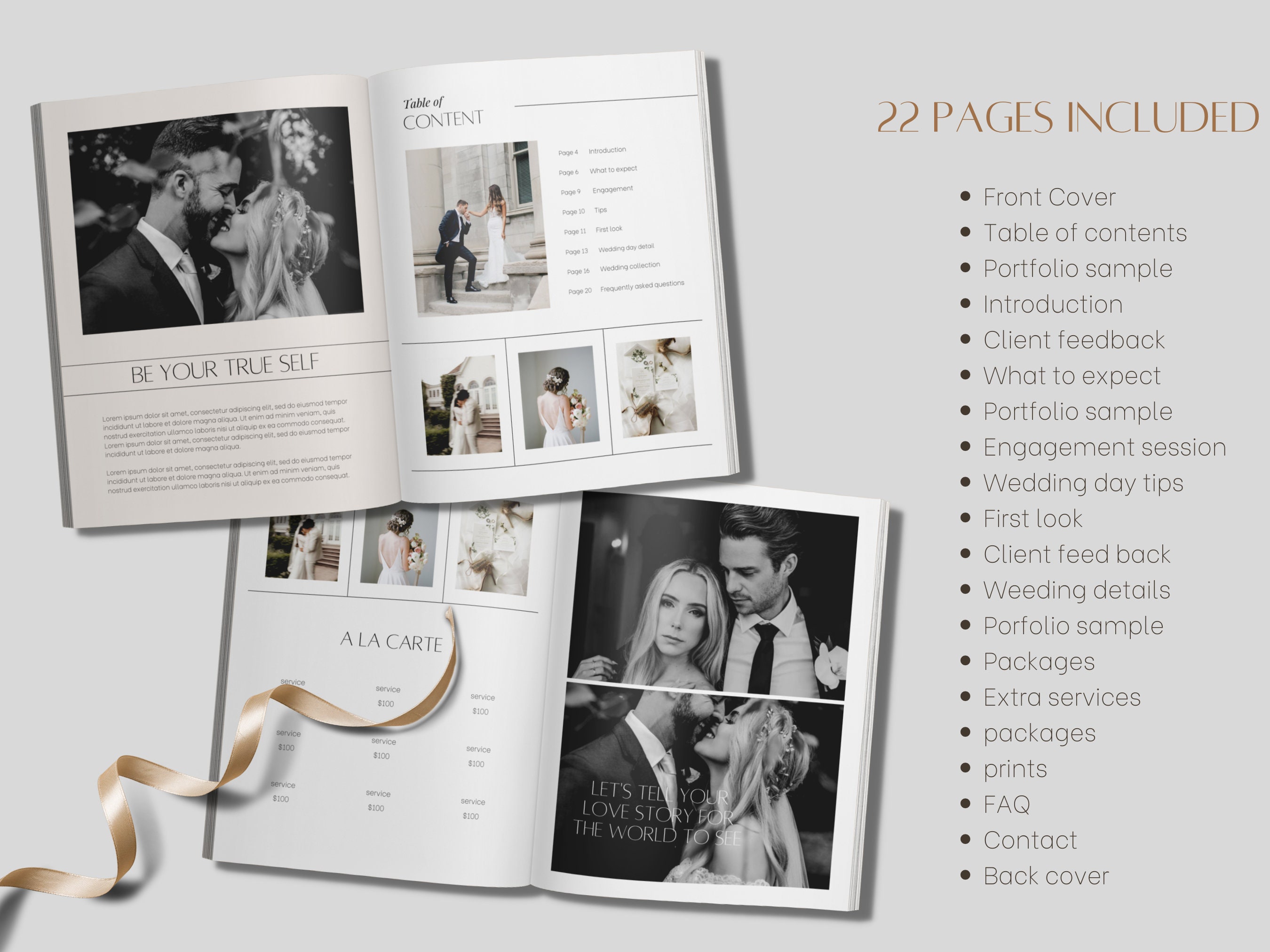 CANVA Photographer Client Guide Bundle Wedding Photography - Etsy
