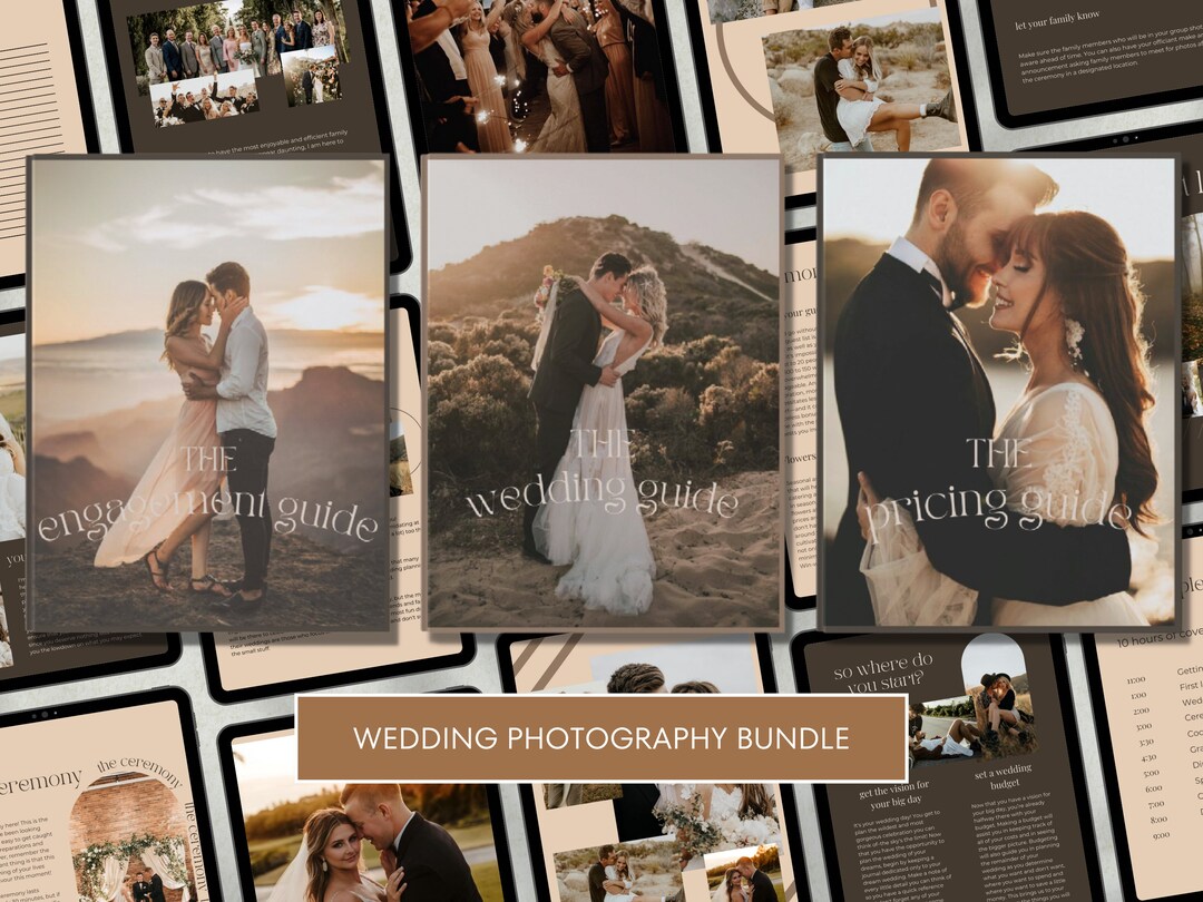 CANVA Photographer Client Guide Bundle, Wedding Photography Client Guide With Content, Client ...