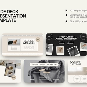 Canva Business Masterclass Template: Webinar Slide Deck - Etsy