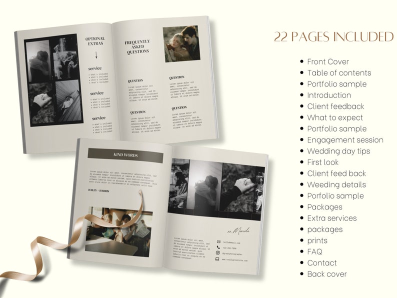 CANVA Photographer Client Guide Bundle, Wedding Photography Client ...