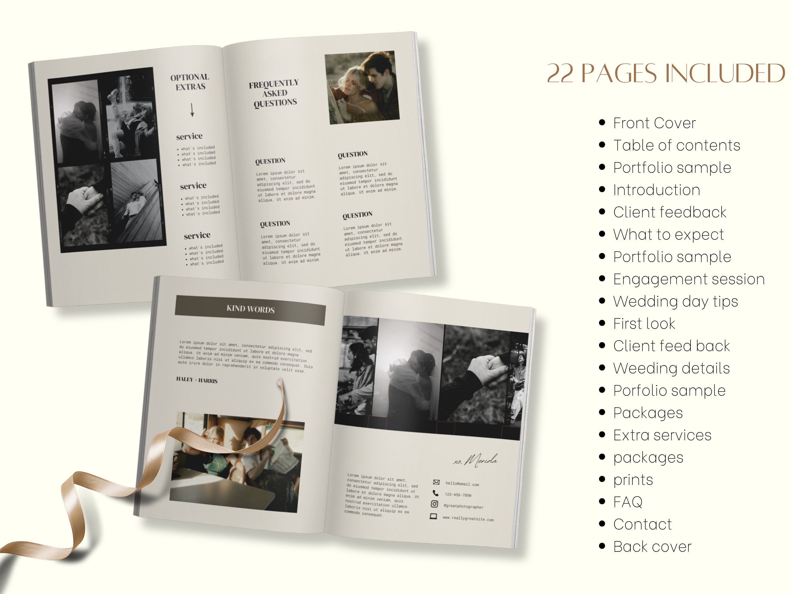 CANVA Photographer Client Guide Bundle, Wedding Photography Client ...