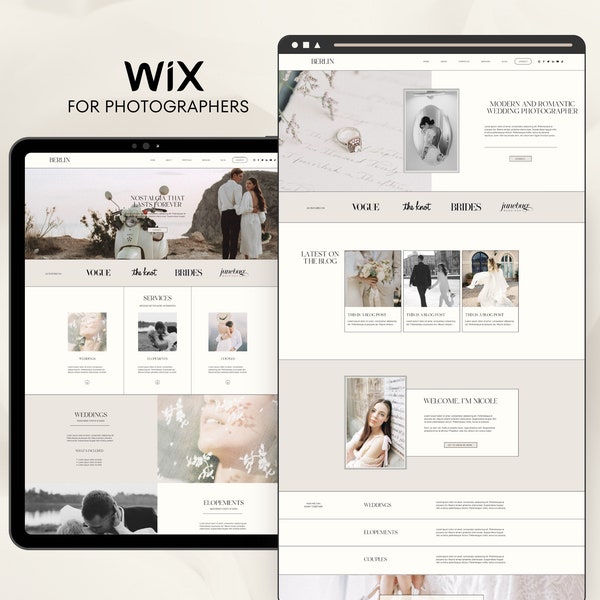 Wix Templates - Etsy