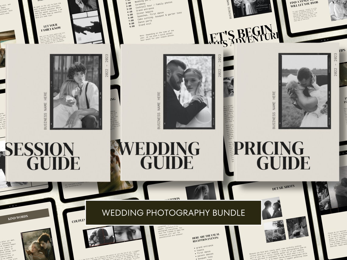 CANVA Photographer Client Guide Bundle, Wedding Photography Client ...