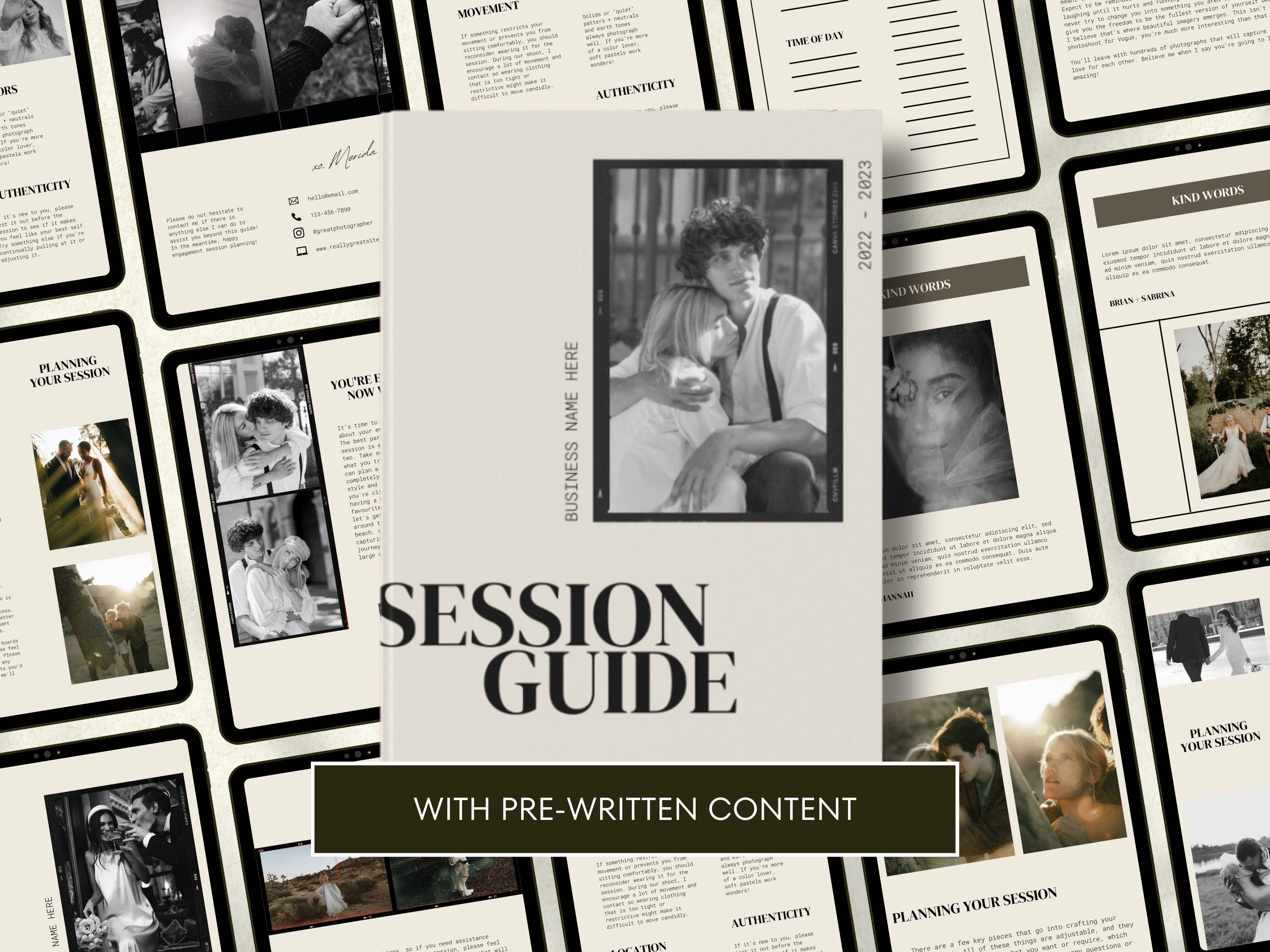 Canva Client Session Guide: Modern Couples Photography Template - Etsy