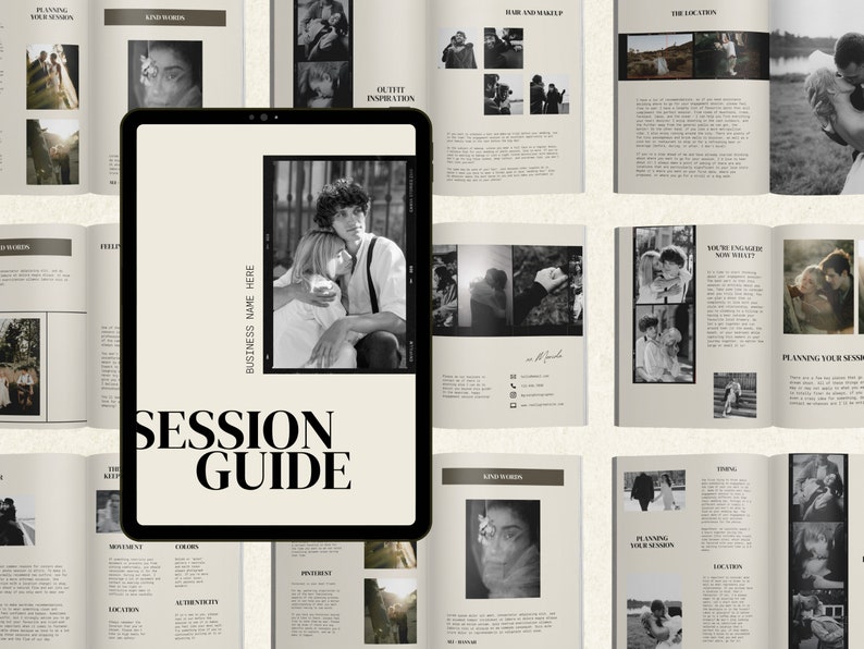 Canva Client Session Guide: Modern Couples Photography Template - Etsy