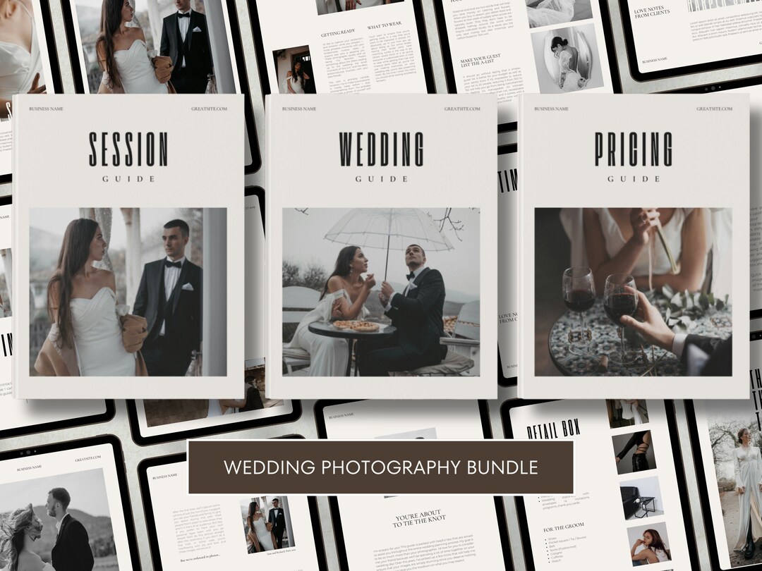 CANVA Photographer Client Guide Bundle, Wedding Photography Client ...