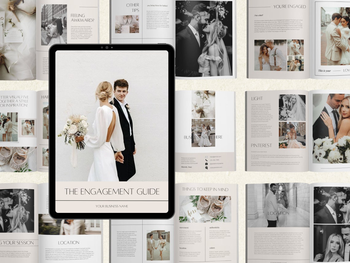 CANVA Photographer Client Guide Bundle, Wedding Photography Client Guide With Content, Client ...