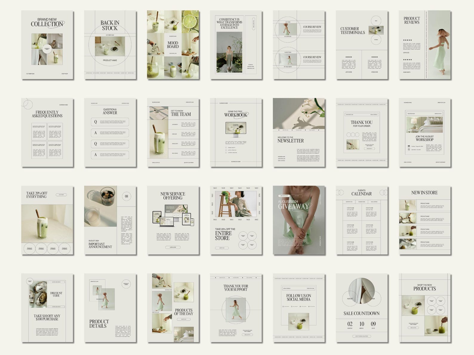 Modern Email Newsletter Template: Canva Editorial Design (digital ...