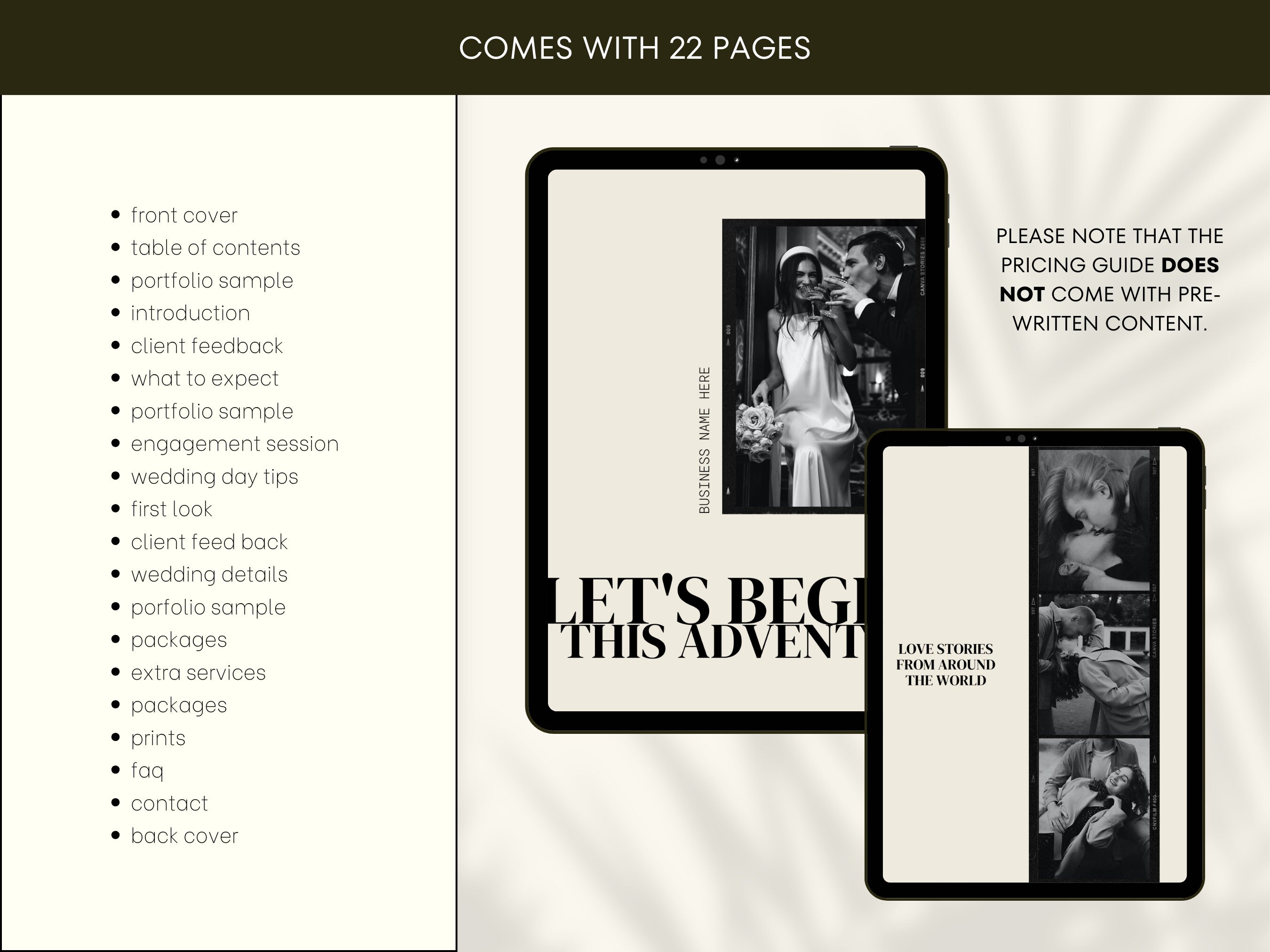 CANVA Photographer Client Guide Bundle, Wedding Photography Client ...
