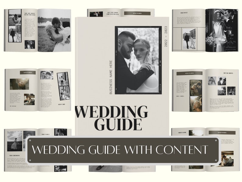 CANVA Photographer Client Guide Bundle, Wedding Photography Client ...