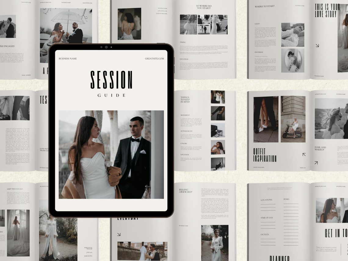 CANVA Photographer Client Guide Bundle, Wedding Photography Client ...