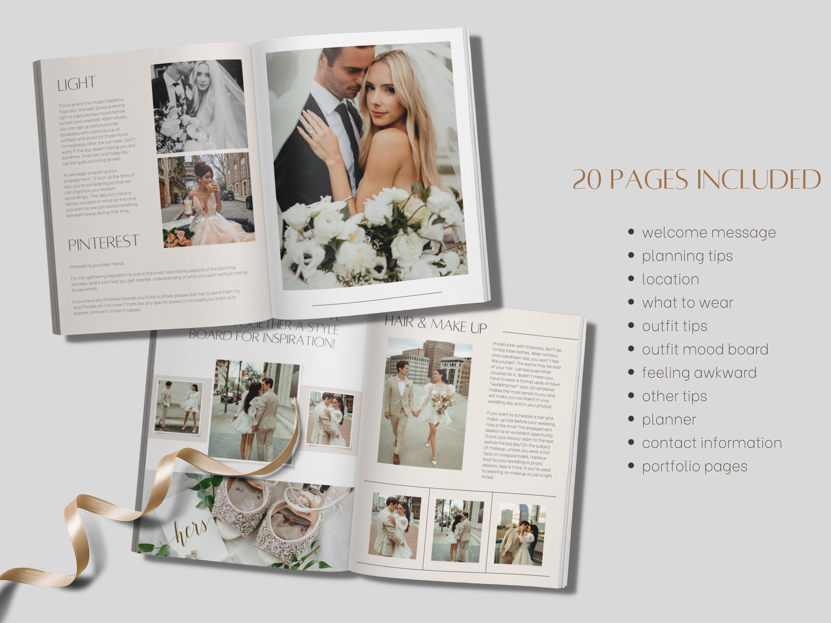 CANVA Photographer Client Guide Bundle Wedding Photography - Etsy