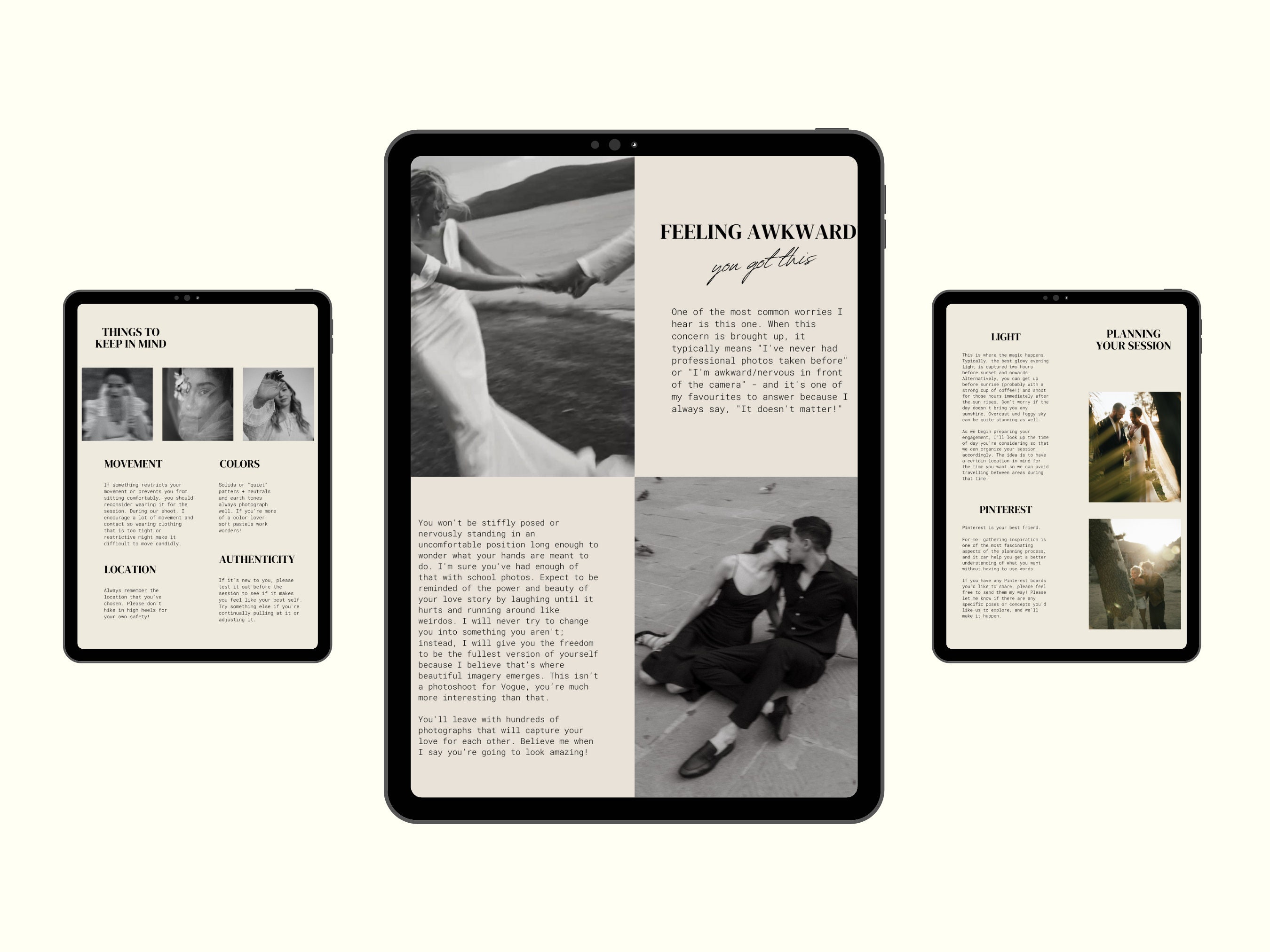 CANVA Client Engagement Session Style Guide With Content - Etsy