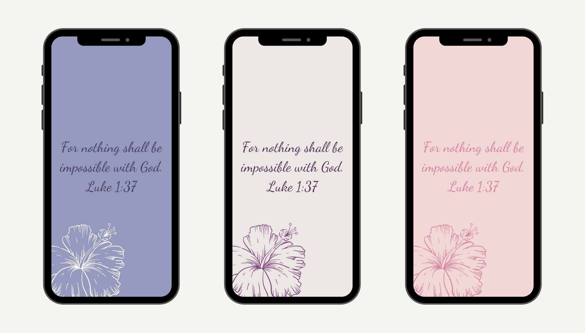 Scripture Wallpaper for Phone and Desktop for Nothing is - Etsy
