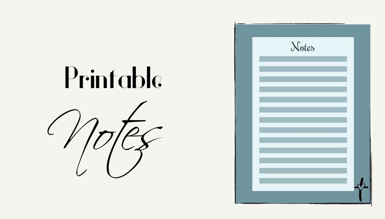Faith Based Notes Minimalistic Design Multiple Sizes PDF - Etsy