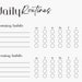 Daily Routine Planner Digital Download Notes Weekly Tracker - Etsy