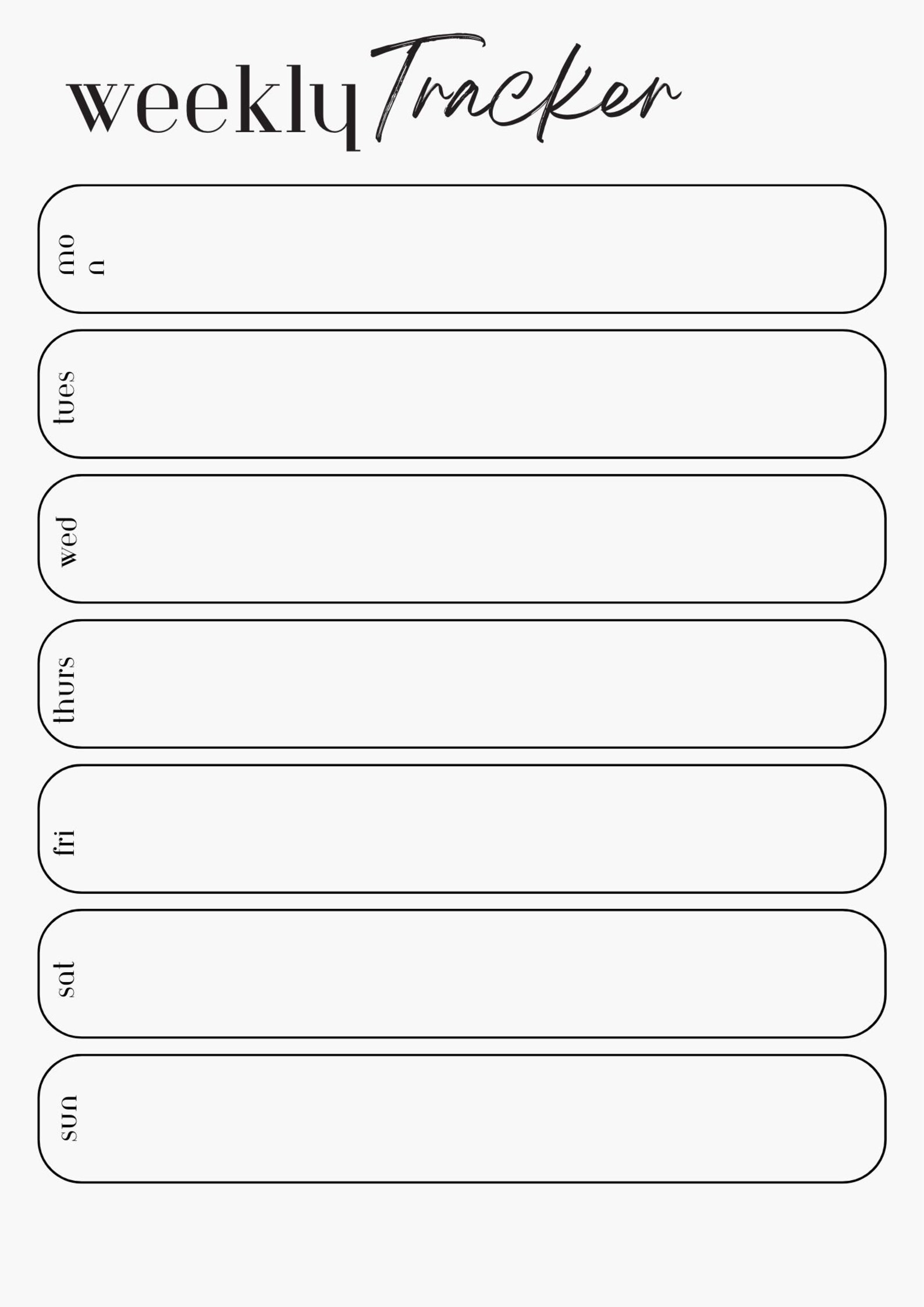 Daily Routine Planner Digital Download Notes Weekly Tracker - Etsy