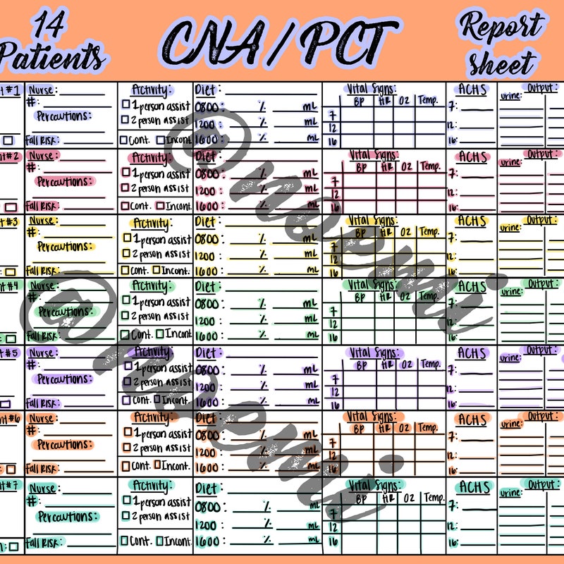 Cna Shower Sheets - Etsy