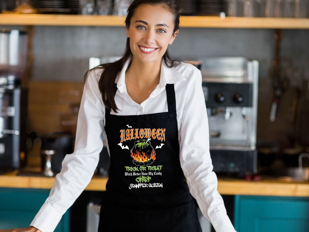 Witches Cauldron Personalized Halloween Kitchen Apron. - Etsy
