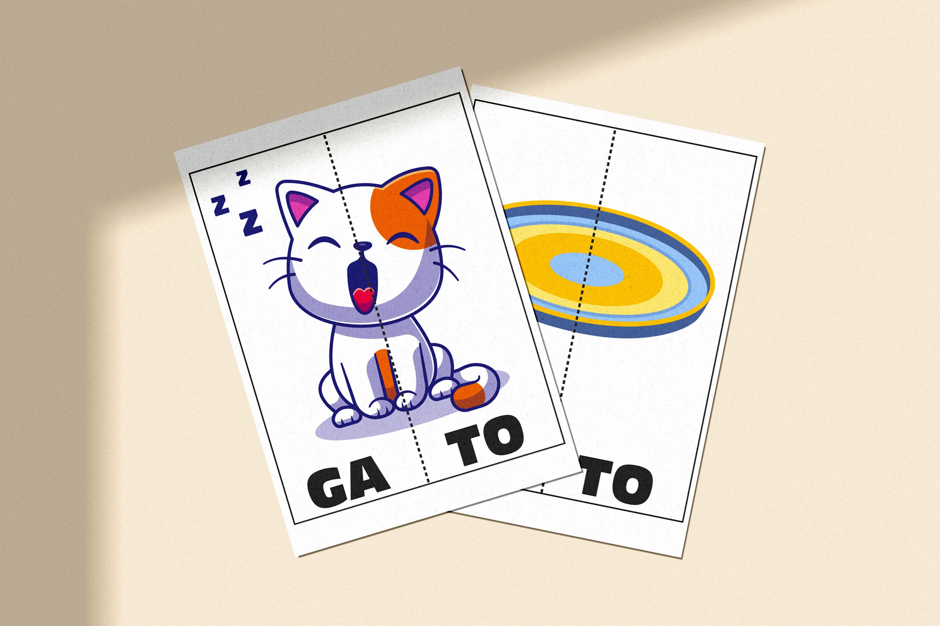 Preschool Syllable Puzzle More Than 10 Sheets of Kindergarten Material ...