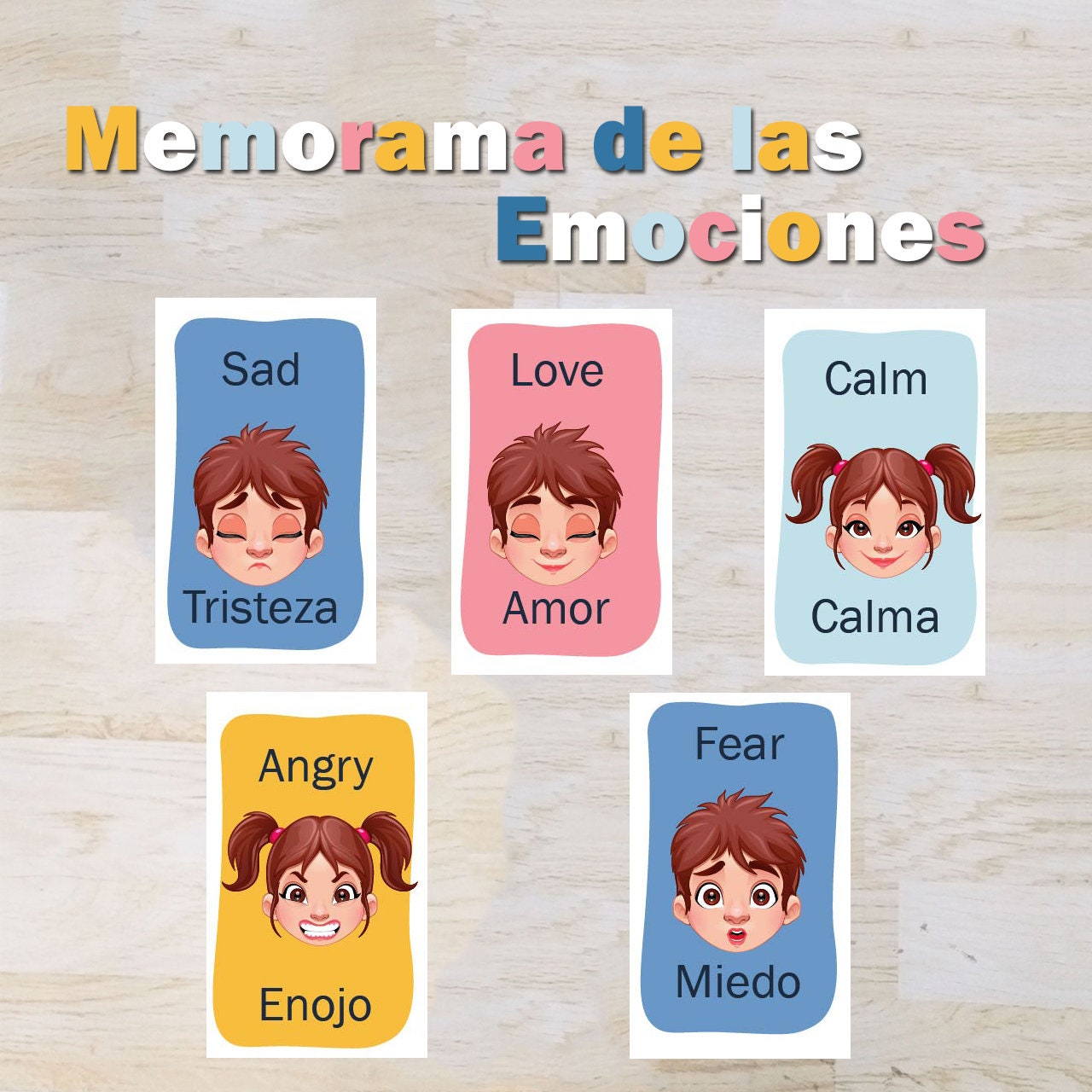 Memorama of Emotions - Etsy