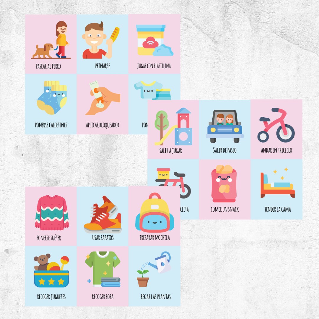 60 Routine Cards for Children, Printables for Children, Montessori ...