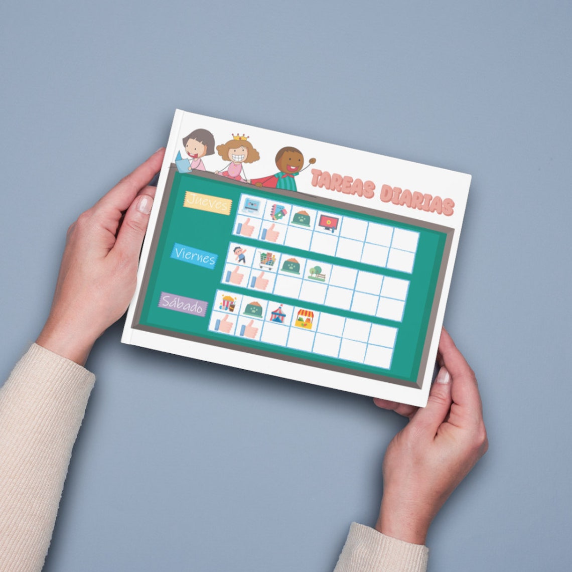 Daily Tasks Template for Kids, Kids Routines, Kids Organization, Daily ...