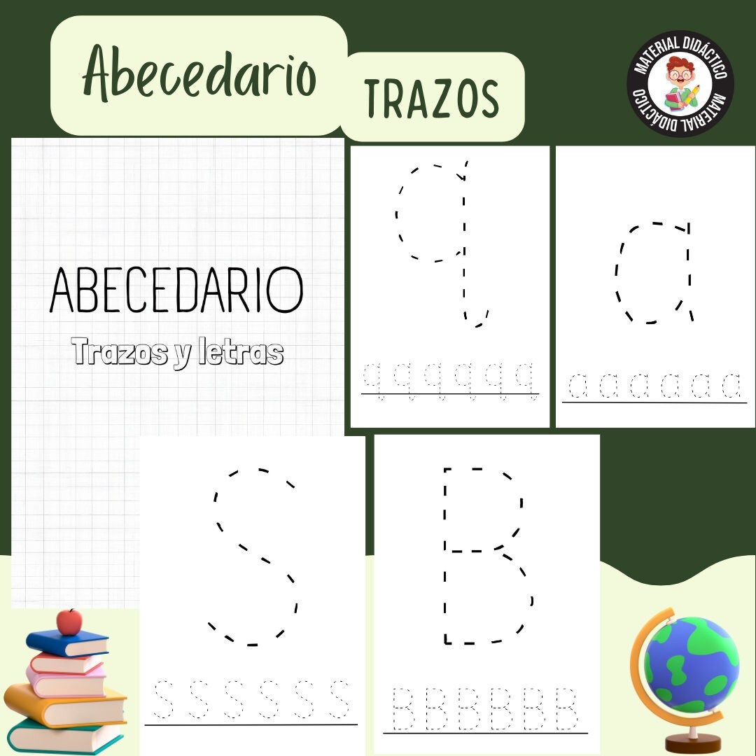 Abecedario. Trazos de letras. Letras del abecedario. Hojas de trabajo ...