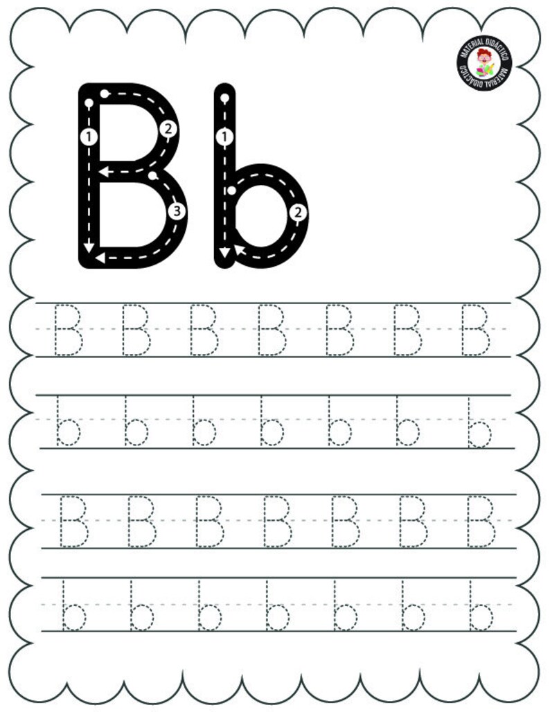 Abecedario Aprende El Abecedario Aprende a Escribir - Etsy