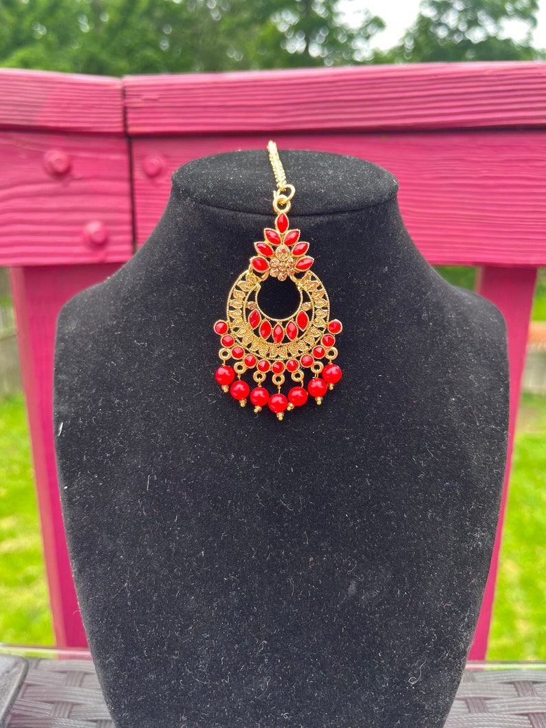 Maang Tikka/ Kundan Tikka/ Indian Jewelry/ Indian Wedding Jewelry ...