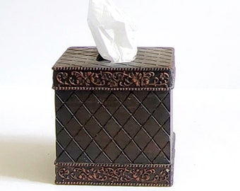 Bronze Tissue Box - Etsy