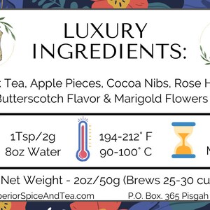 Butterscotch Black Tea | Free Shipping and Gift Over 35+ | 2oz Brews 30 ...