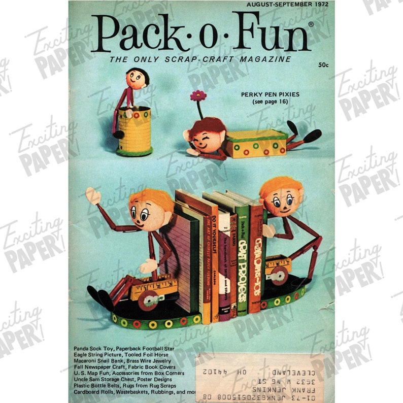 Pack-o-fun Aug-sept 1972 Vintage Craft Magazine PDF - Digital Product ...