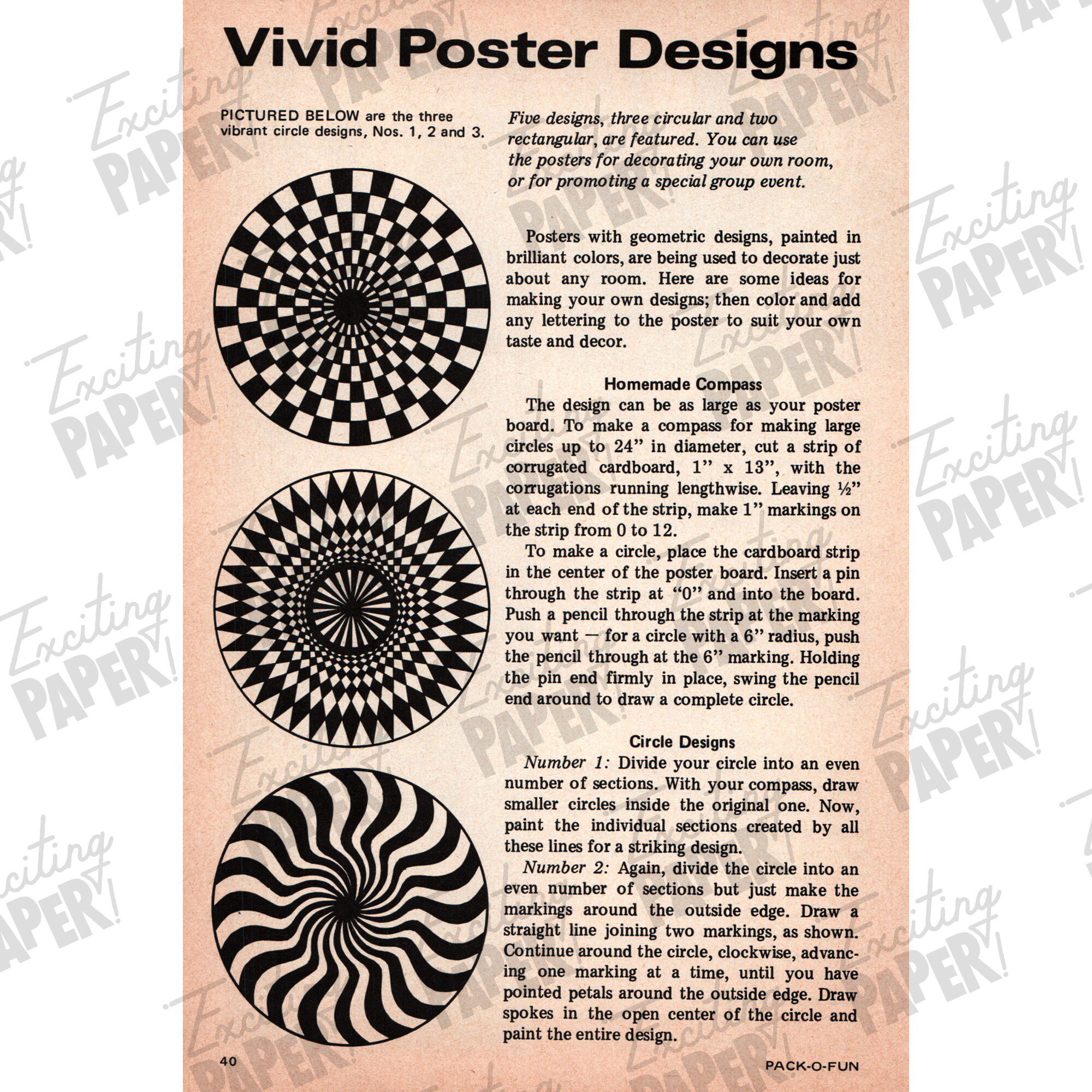 Pack-o-fun Aug-sept 1972 Vintage Craft Magazine PDF - Digital Product ...