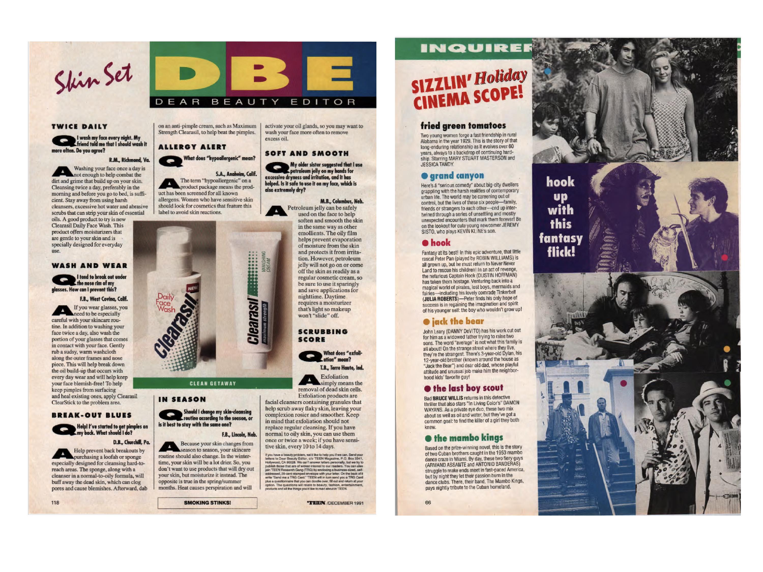 Teen Magazine - Dec 1991 -- FULL Vintage Magazine PDF - Digital Product ...