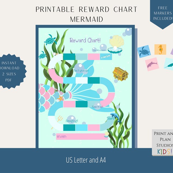 Under the Sea Reward Chart - Etsy