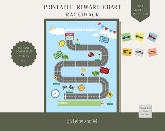 Racetrack Potty Chart - Etsy