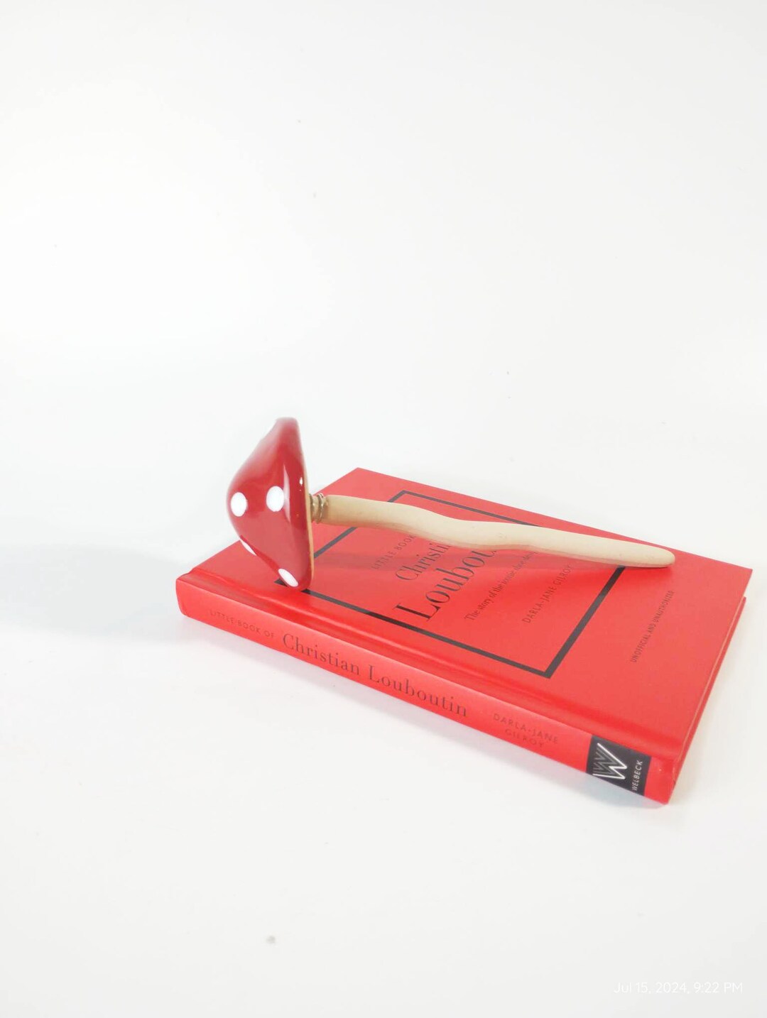 Adorable Ceramic Mushroom Bobble Head With a Curvy Stem/ Pottery ...