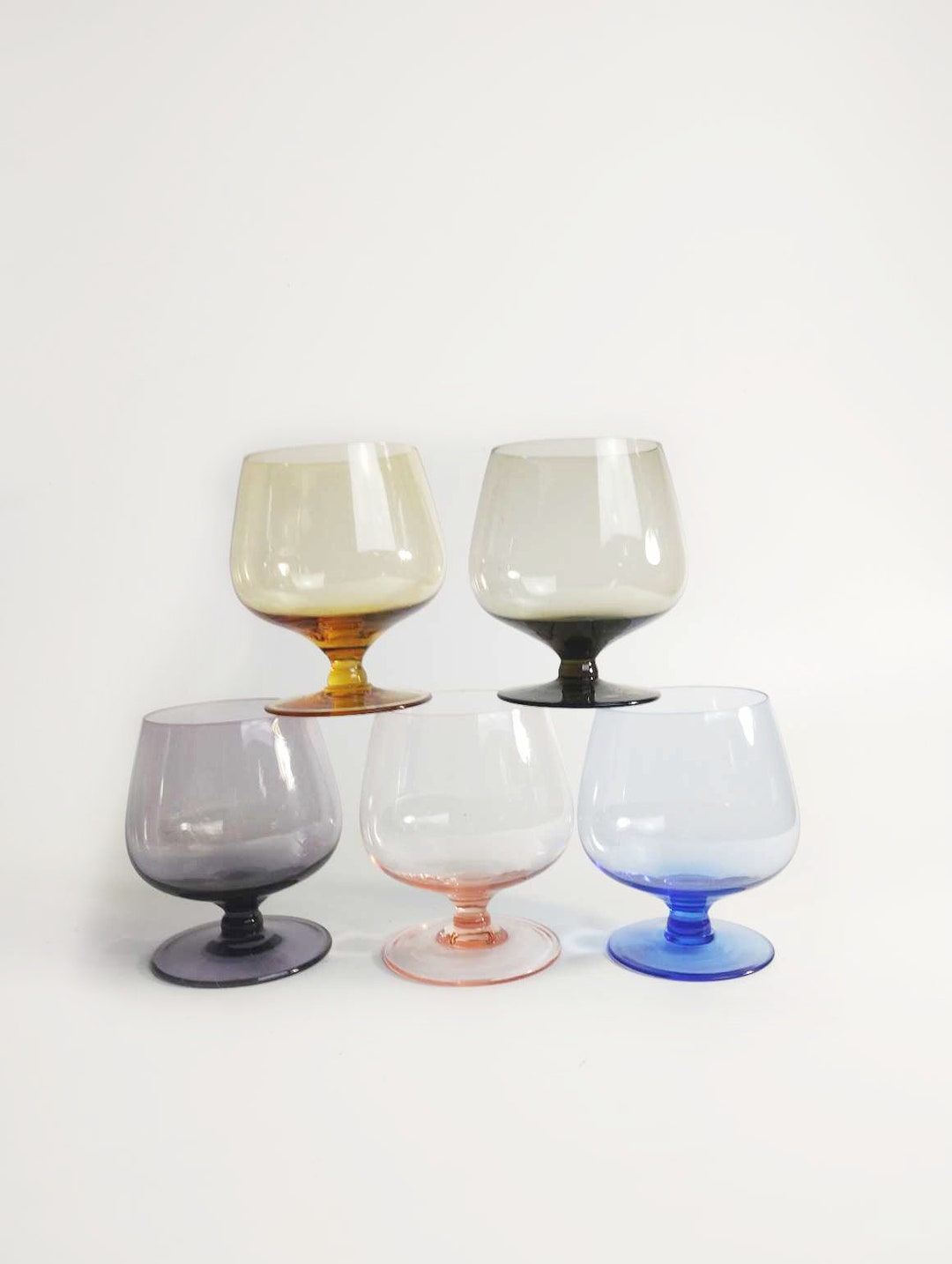 Fabulous Mid-century Vintage Rainbow Crystal Brandy Balloons - Etsy