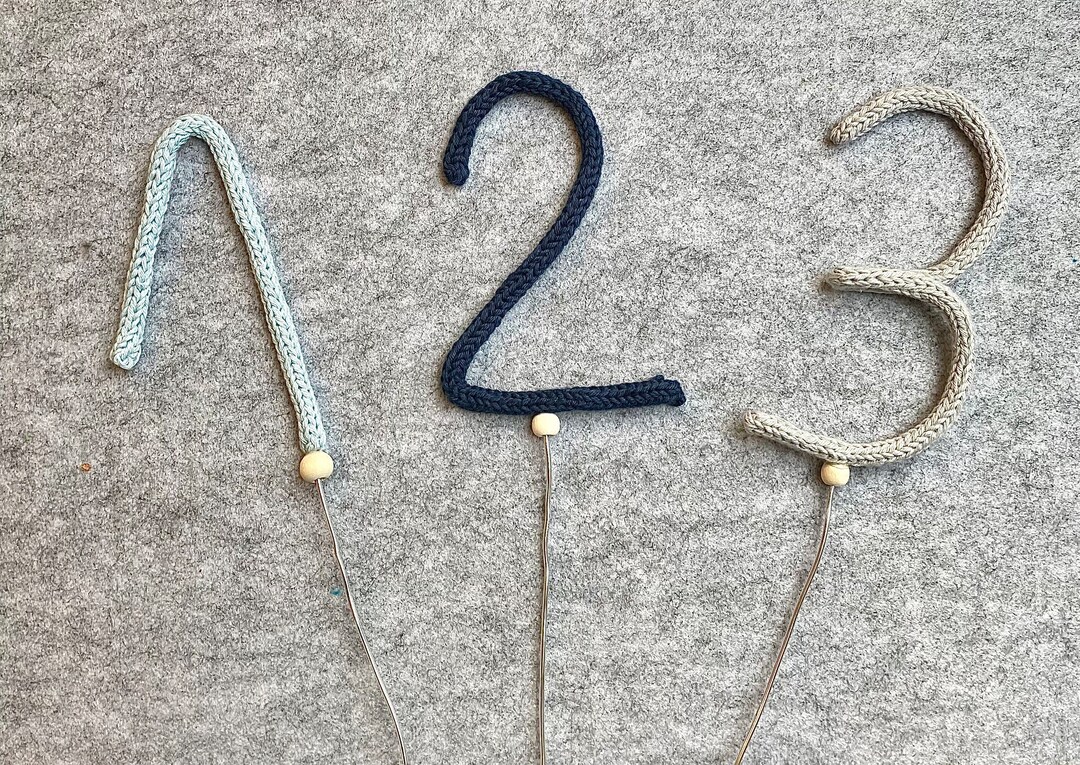 Number Made of Wool and Wire - Etsy