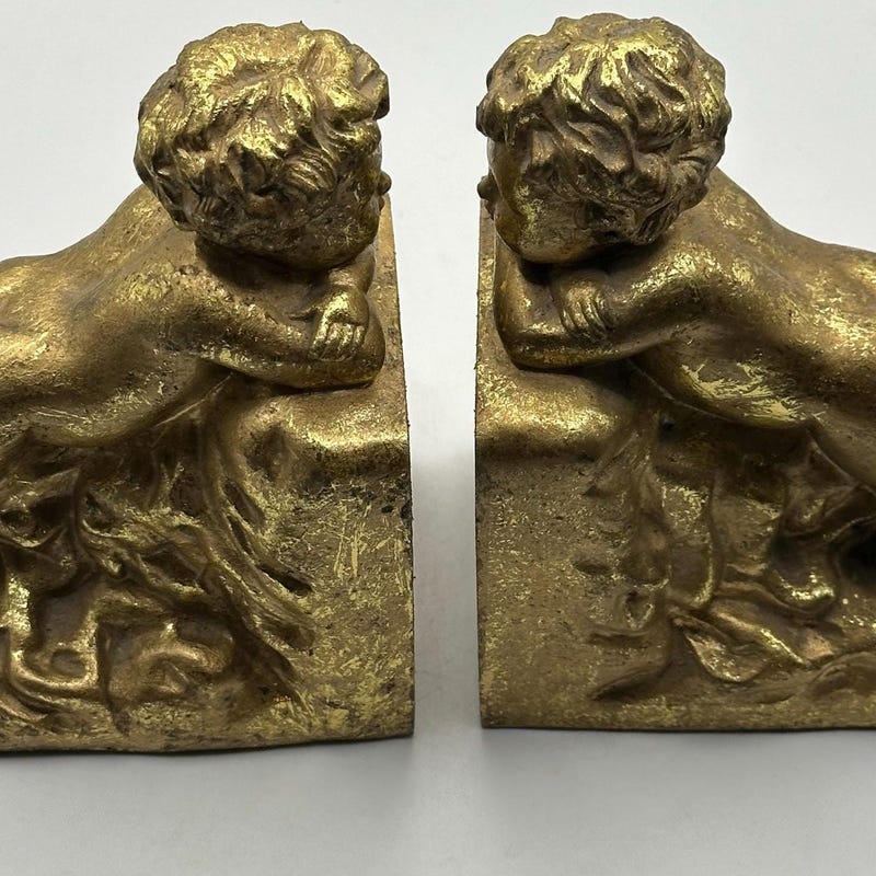 Cherub Bookends - Etsy