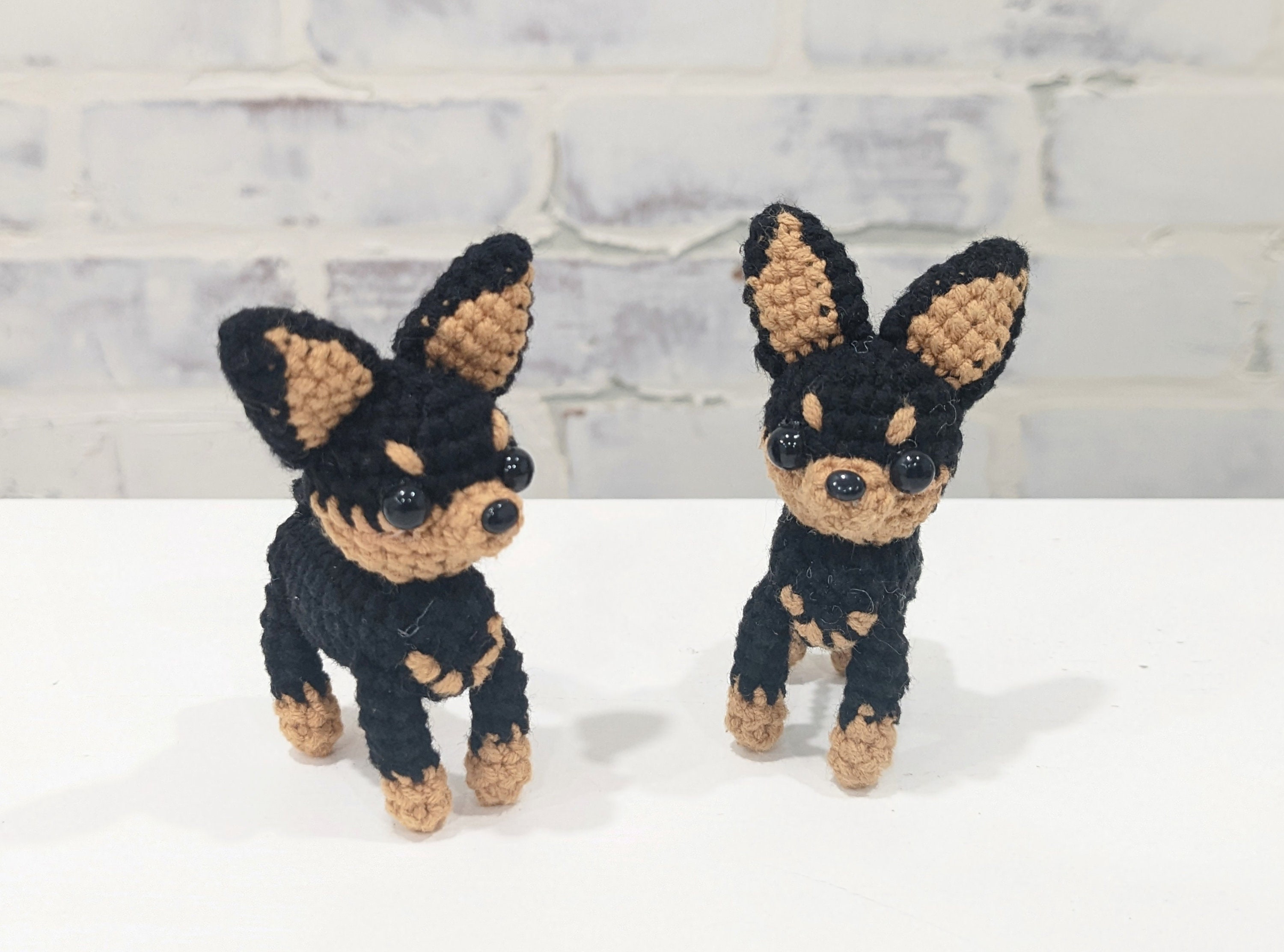 Cute Dog Puppy Figures Handmade Crochet Weiner Dog - Etsy