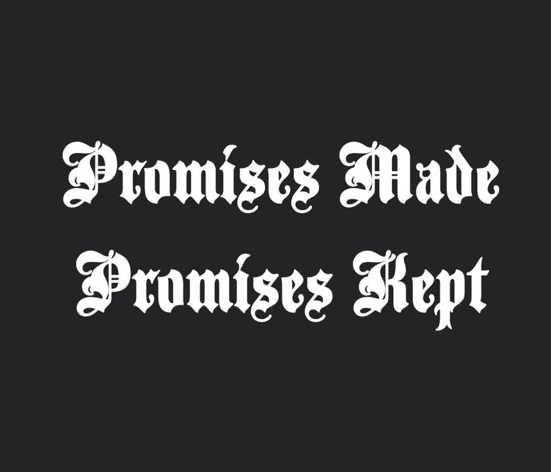 Promises Made Promises Kept Vinyl Decal – Patriotic Political Sticker ...
