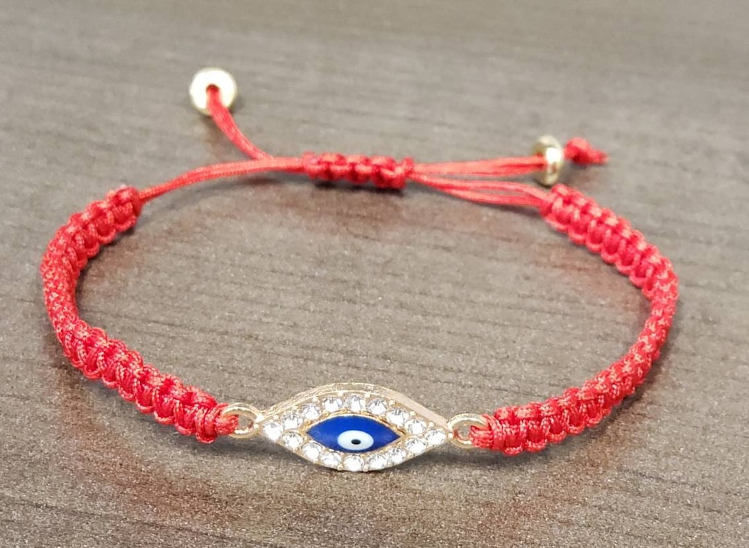 Red String Ojo Bracelet, Evil Eye Bracelet, Good Luck Bracelet ...