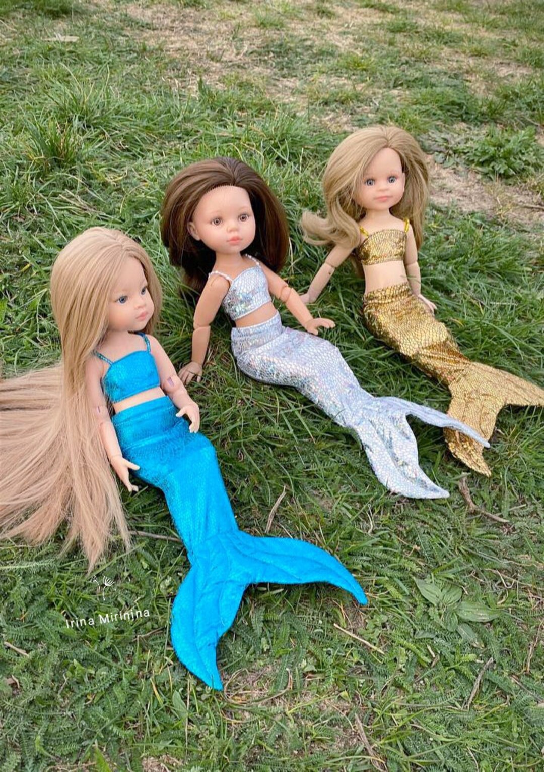 PDF Mermaid Outfit Pattern for 13" and Similar Dolls - Mermaid Tail ...