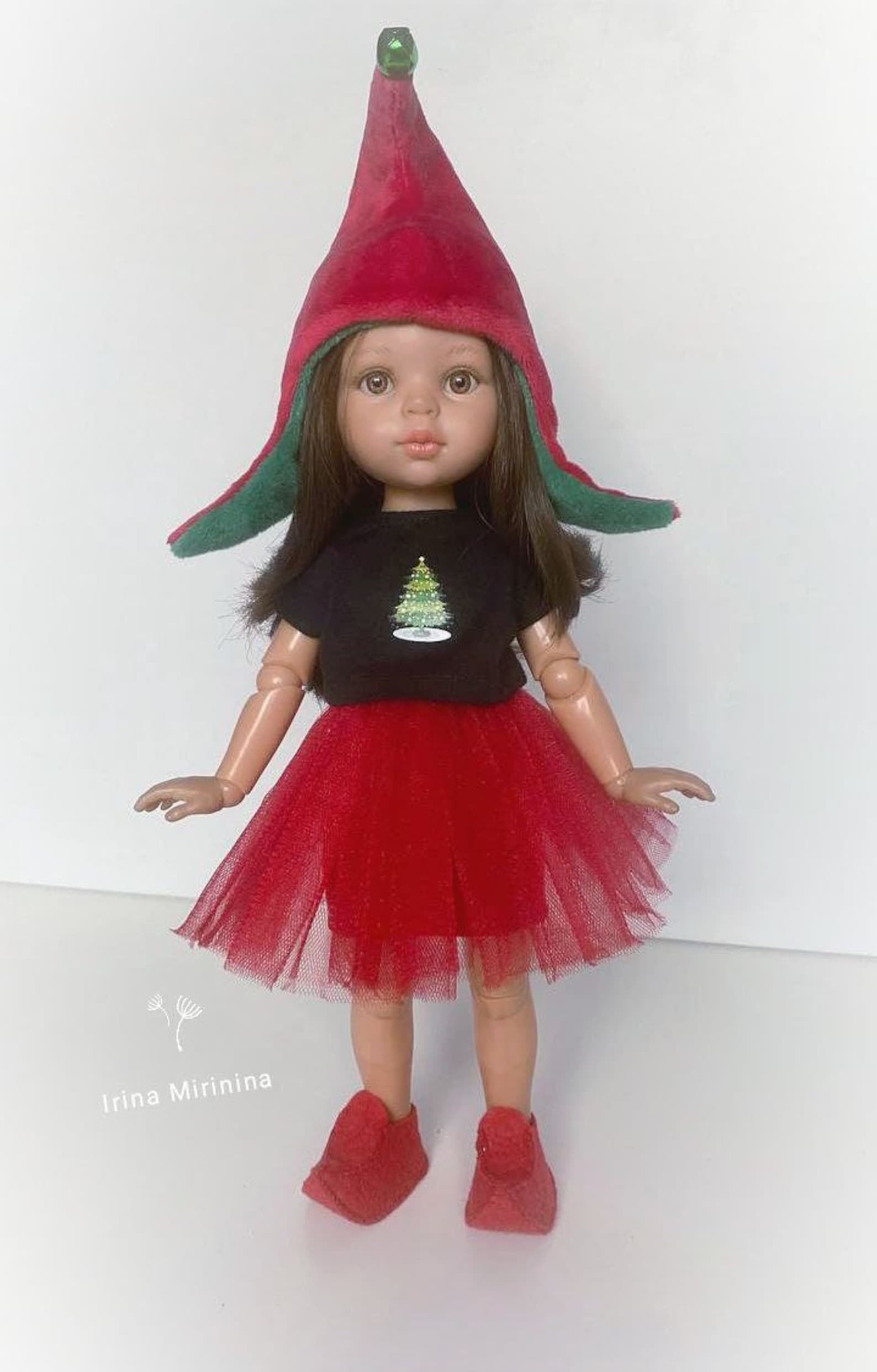 PDF Pattern,elf Hat, Cap With Bell for a 13" Doll for Paola Reina and ...