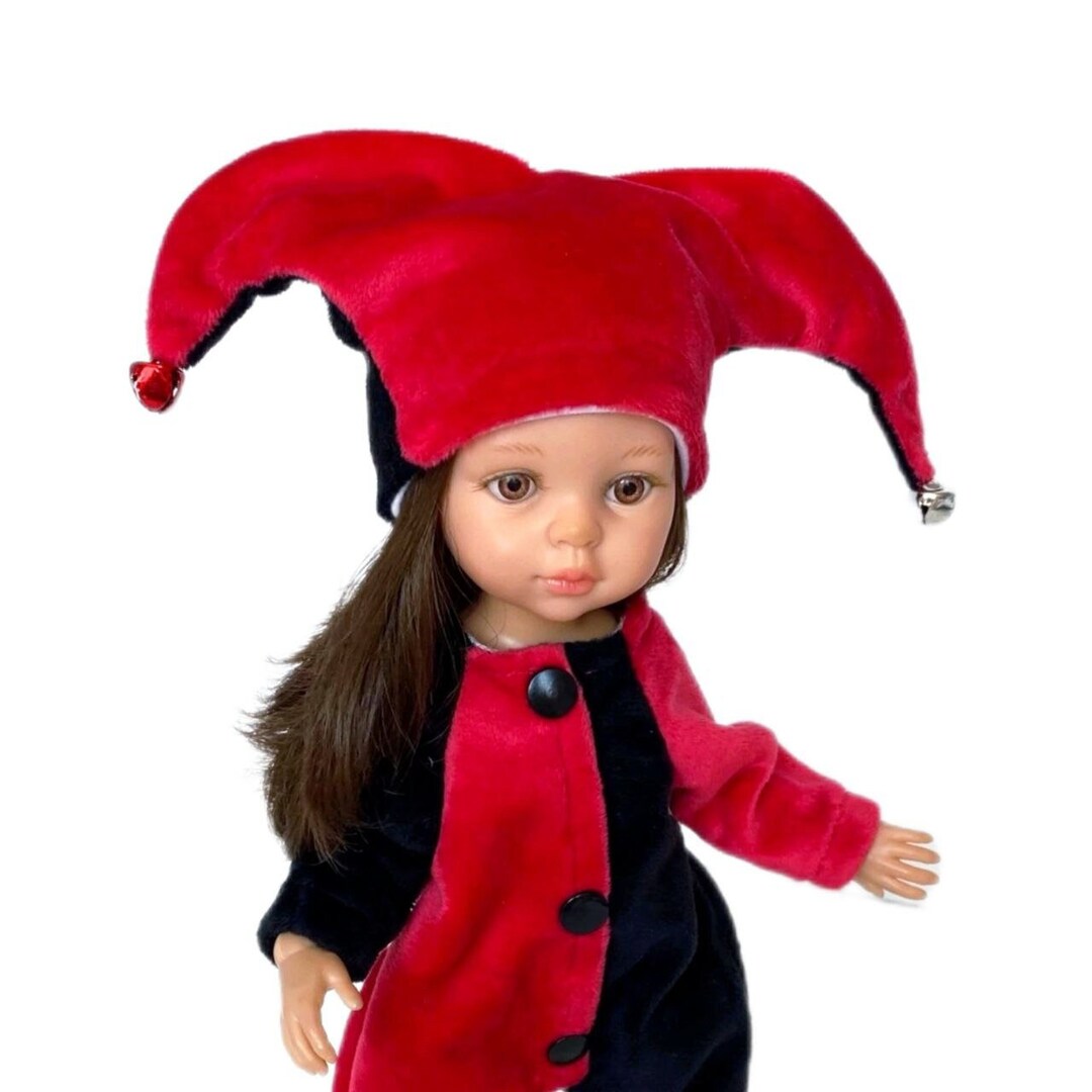 PDF Pattern Dwarf Jester Hat for 13" Doll for Paola Reina and Other 13 ...