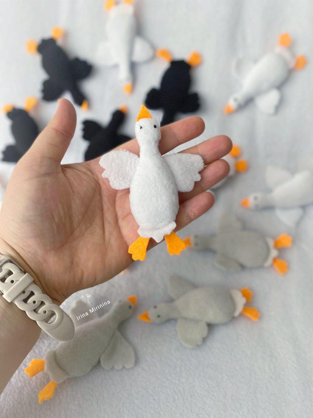 Goose Soft Toy Sewing Pattern, PDF Instant Download Step by Step Video ...