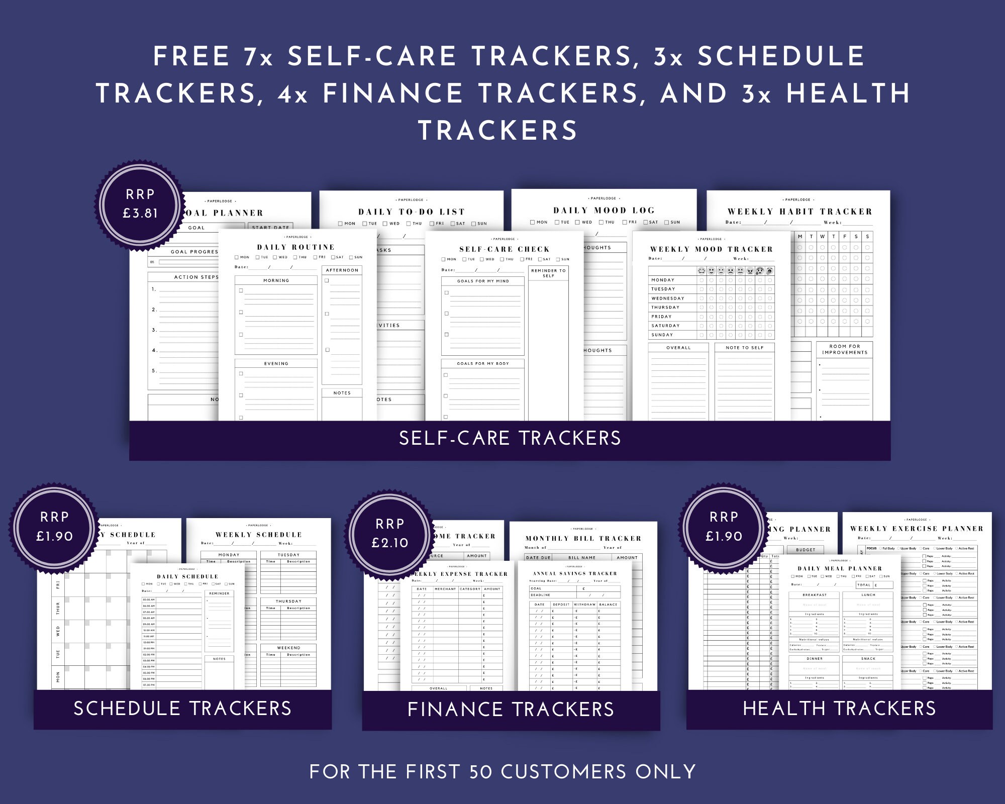 Student Planner Printable Set - Academic Planner A4, College Student ...