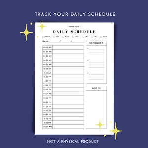 Schedule Tracker Printable Set - Weekly Schedule, Daily Schedule ...